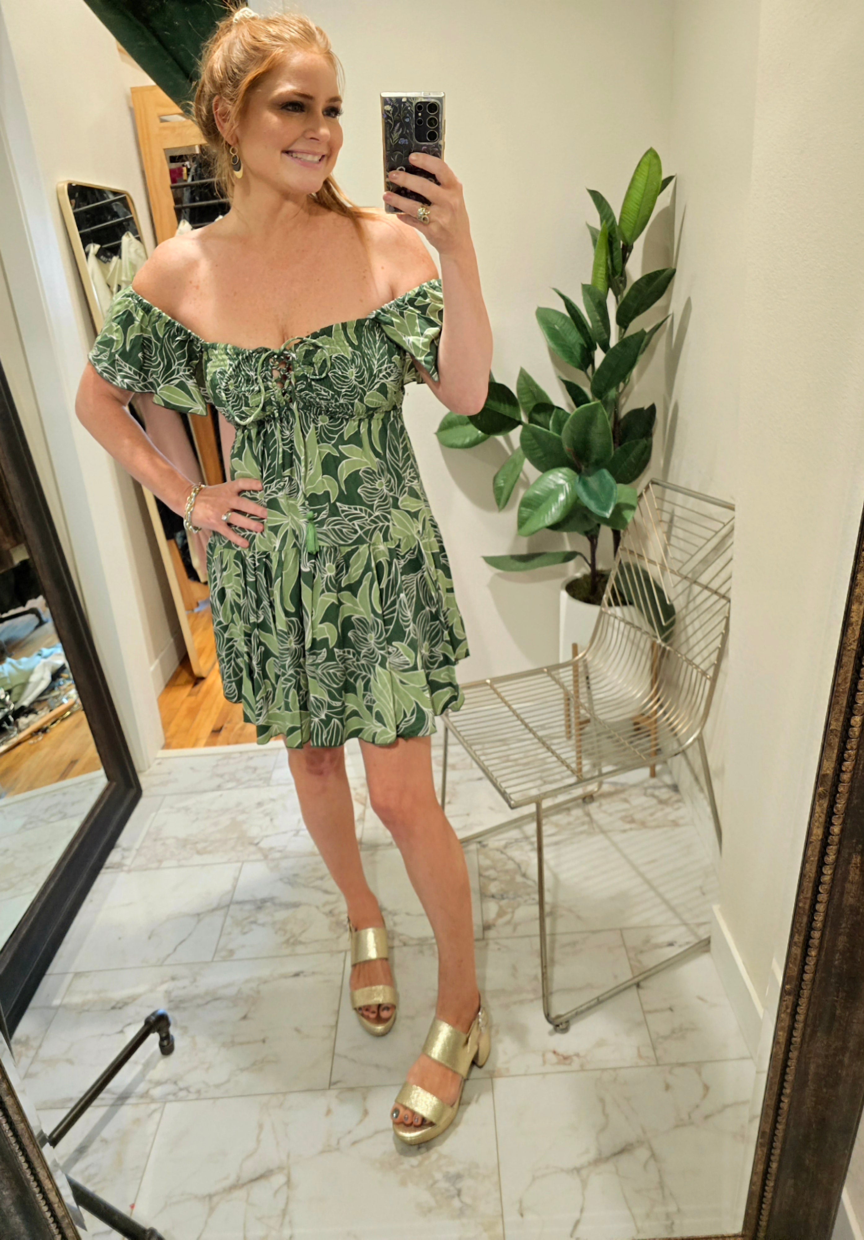 Quinn Dress - Tropical Green – Chelsea Pacifica