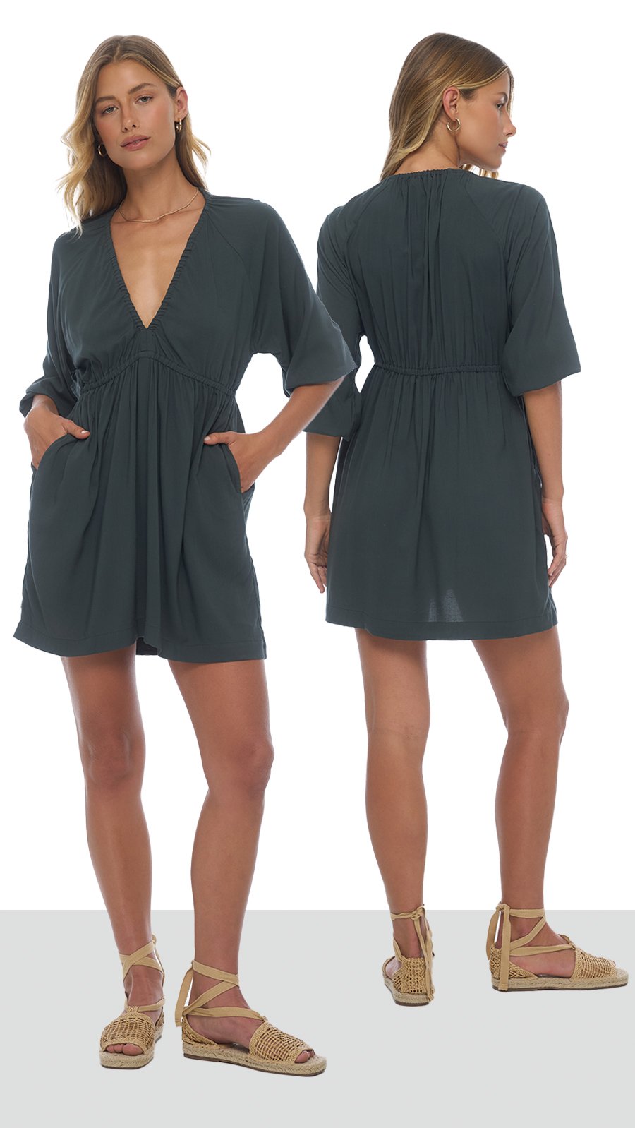 Khush Puglia Dress - Graphite – Chelsea Pacifica