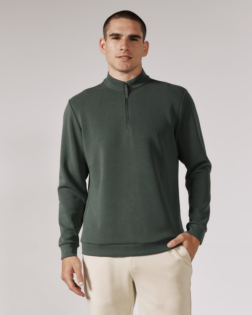 7 Diamonds Rev Quarter Zip - Basil – Chelsea Pacifica