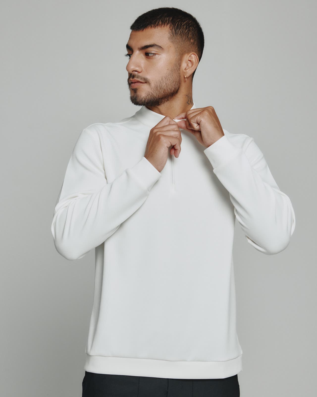 7 Diamonds Rev Quarter Zip- Natural – Chelsea Pacifica