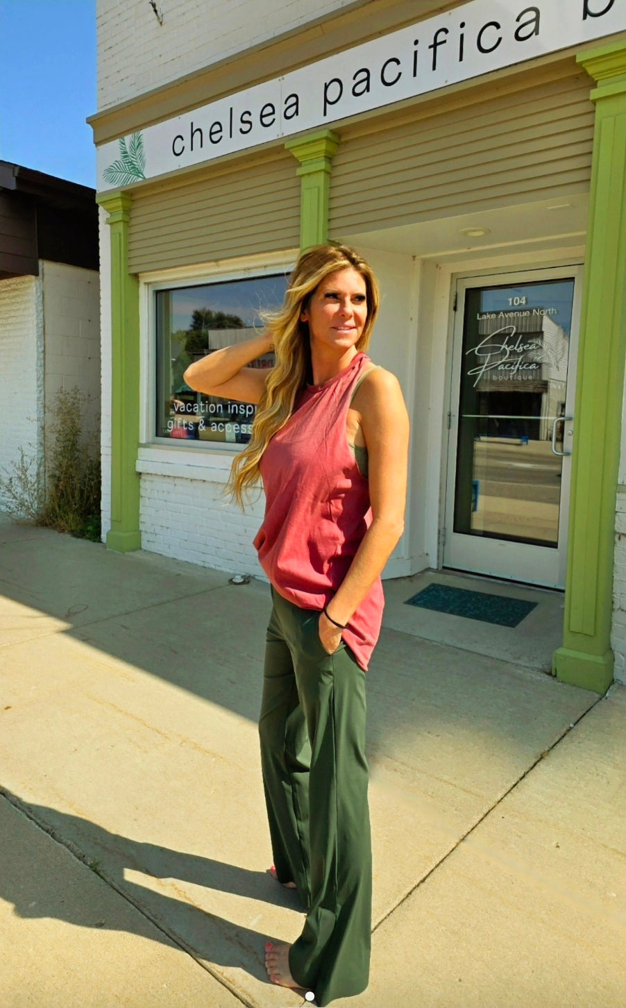 Mineral Wash Twist Back Tank – Chelsea Pacifica